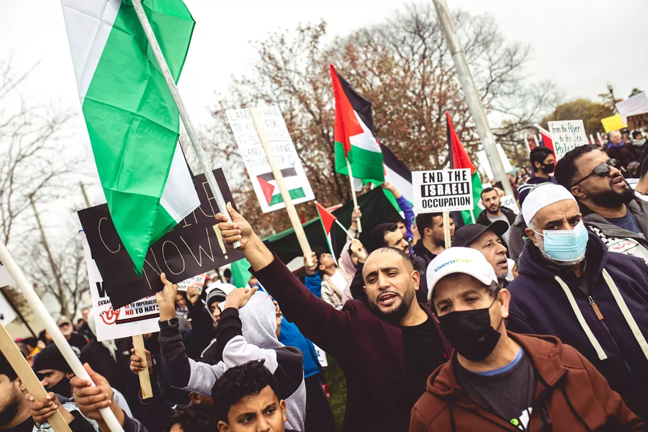 Hamtramck marches for Palestine, demanding ceasefire
