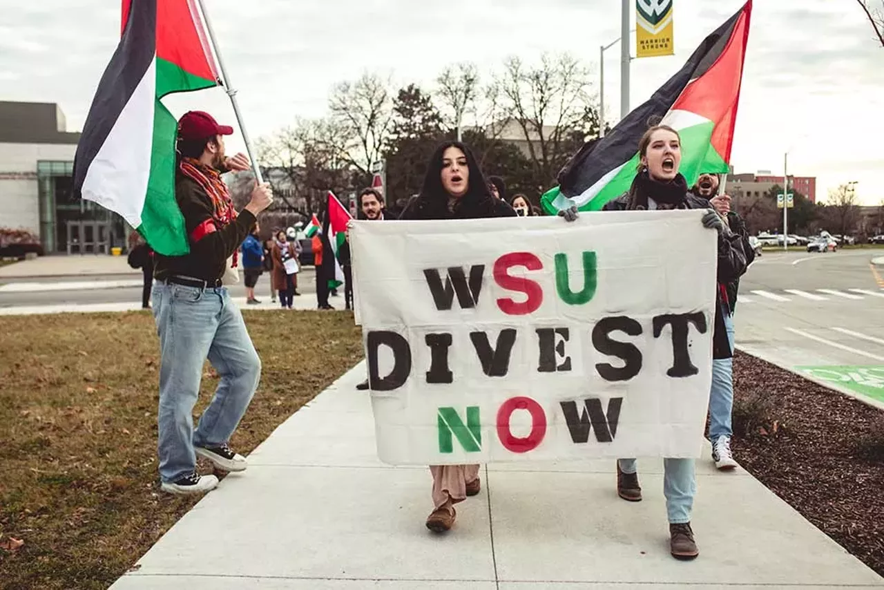Jewish groups and WSU students protest war on Gaza on first day of Hanukkah