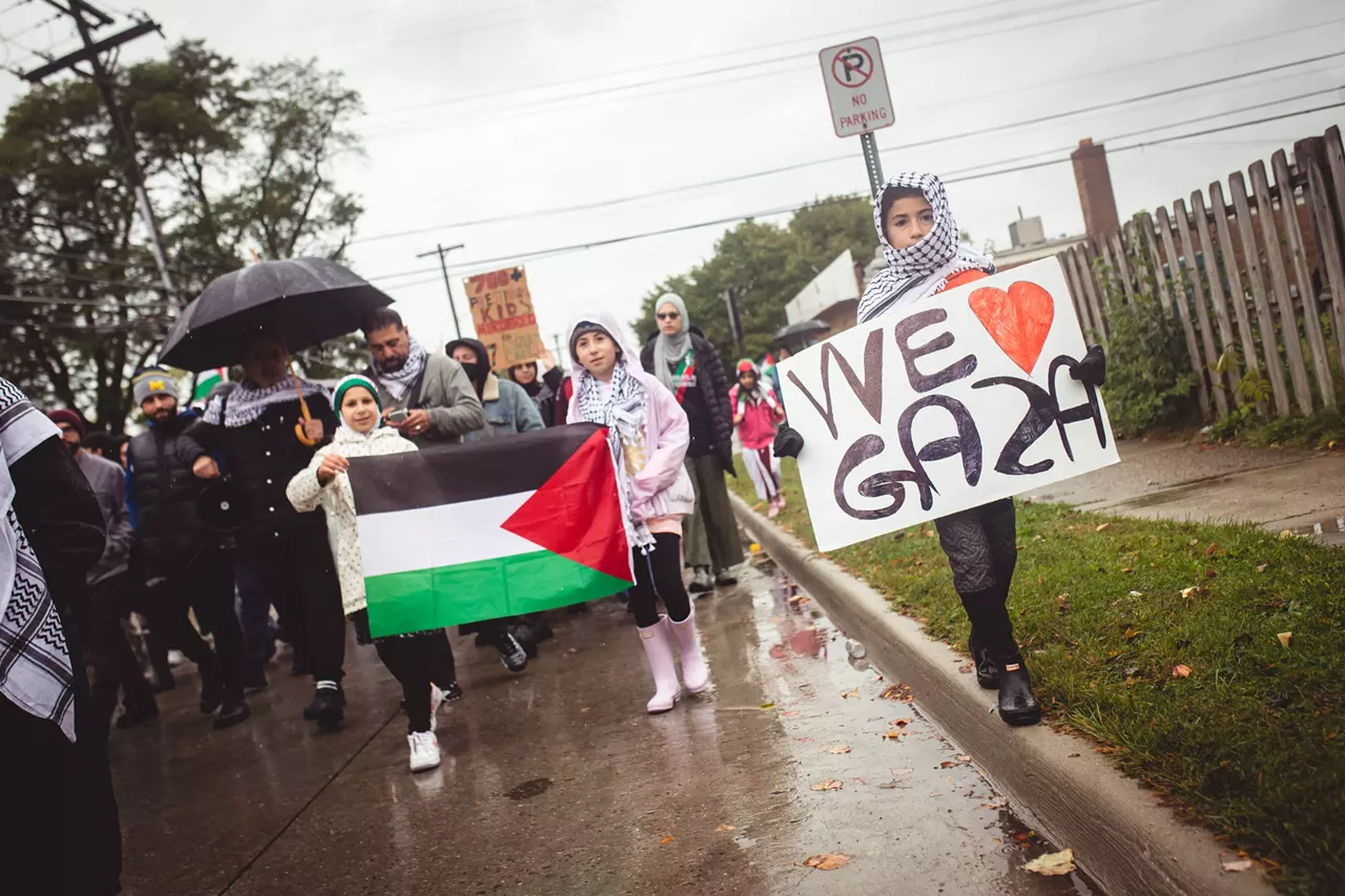 Thousands show solidarity with Palestine at Dearborn rally