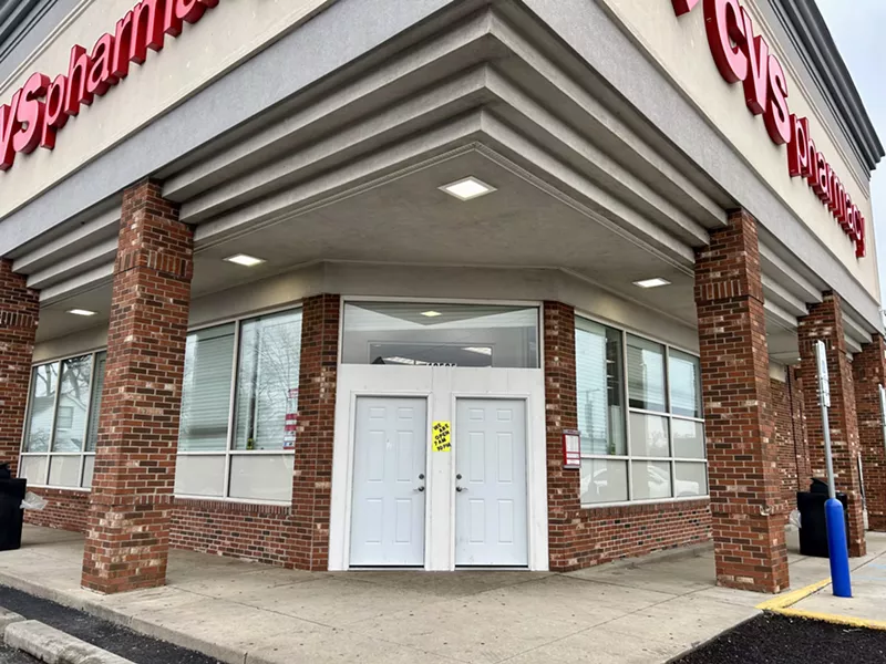 Knock, knock? Detroit CVS door repair makes a confounding sight