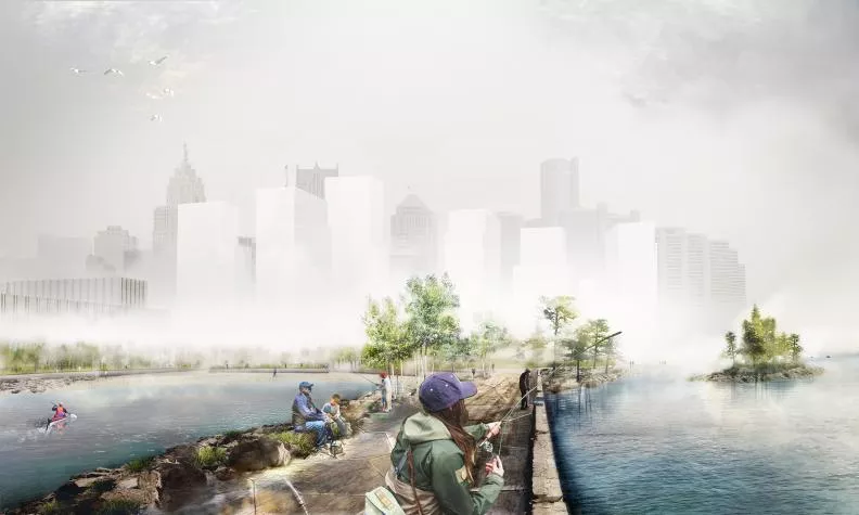 Animal-themed playground added to Detroit's $50M west waterfront park