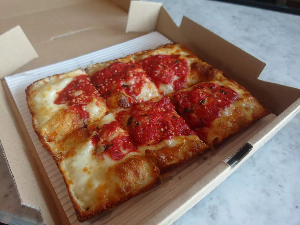 We tried Brooklyn's first Detroit-style pizza joint Emmy Squared