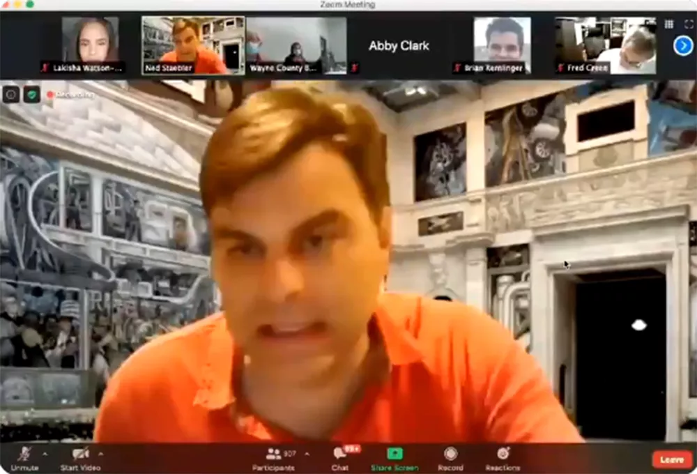 This man (and his Zoom background) emerge as viral star of contentious ...