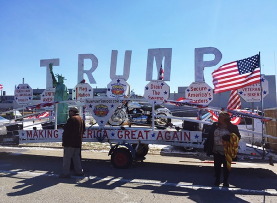 Vandals nearly destroy Trump Unity Bridge ahead of pro-Trump rally in ...