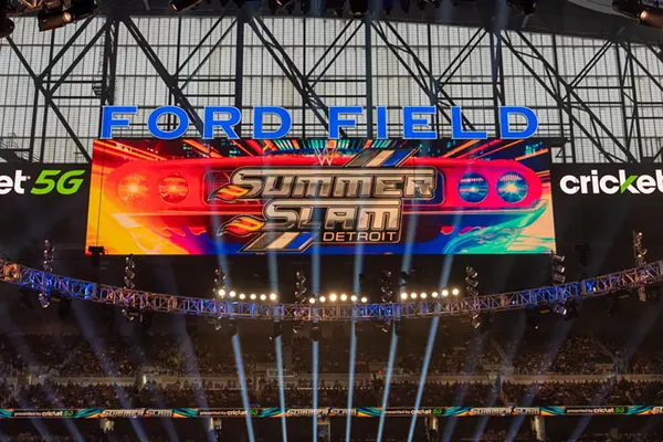 SummerSlam at Detroit's Ford Field; WWE superstars visit community youth