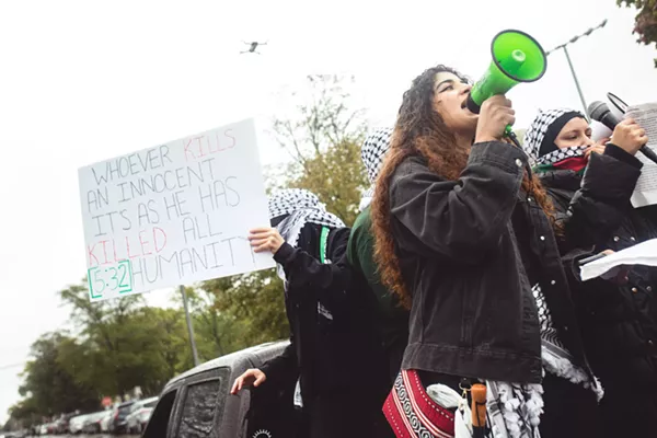 Thousands show solidarity with Palestine at Dearborn rally