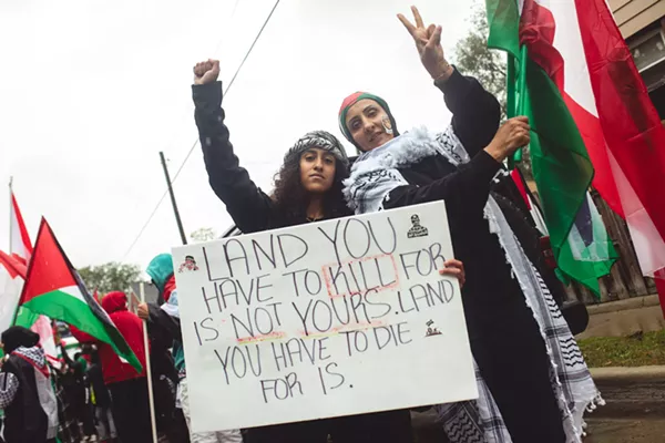Thousands show solidarity with Palestine at Dearborn rally