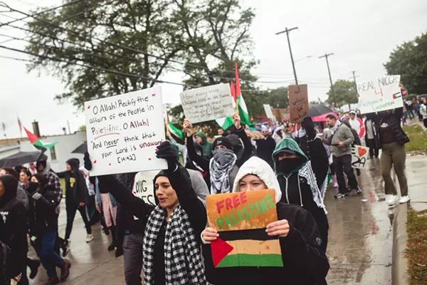 Thousands show solidarity with Palestine at Dearborn rally