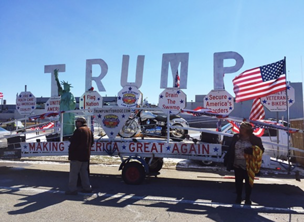 Vandals nearly destroy Trump Unity Bridge ahead of pro-Trump rally in ...